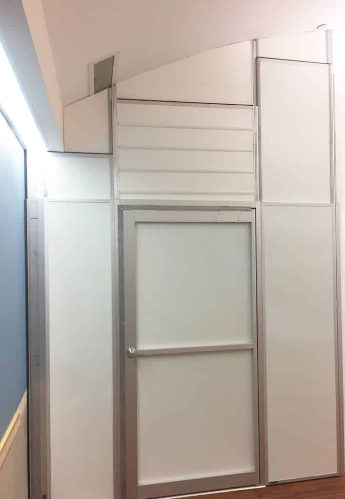Lightweight Modular Containment Walls and Hinged Doors