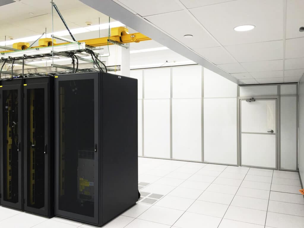 Data Center Prefers Temporary Construction Walls for Renovations