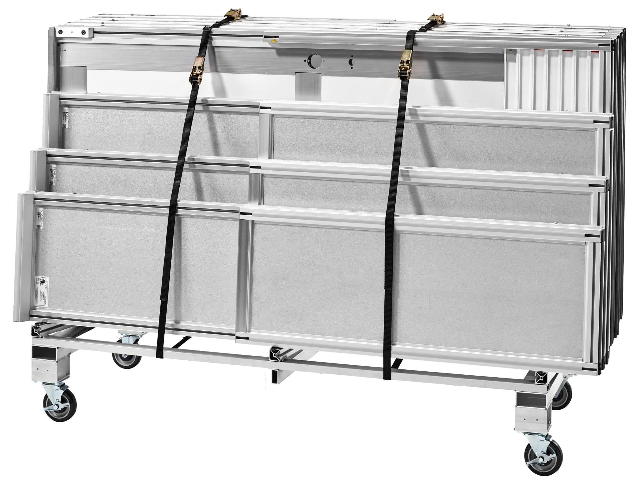 Components and Accessories for Modular Walls and Barrier Management